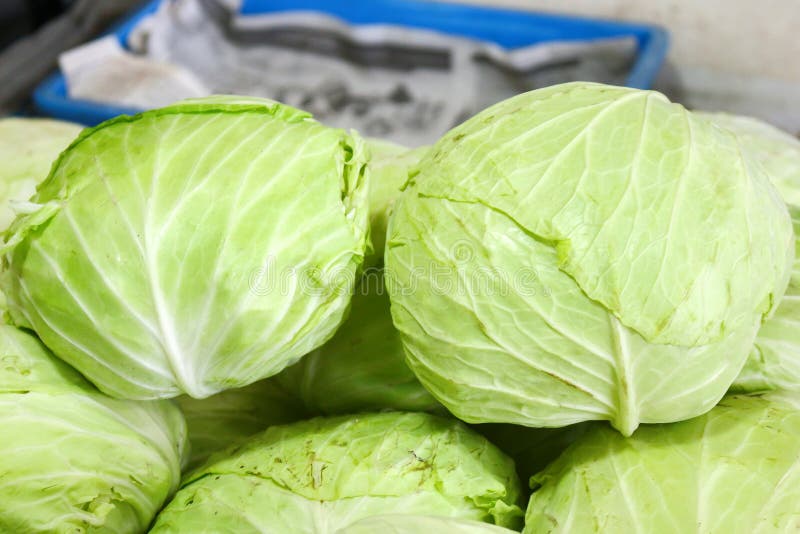 Cabbage on a market stock image. Image of freshness, nature - 23907115