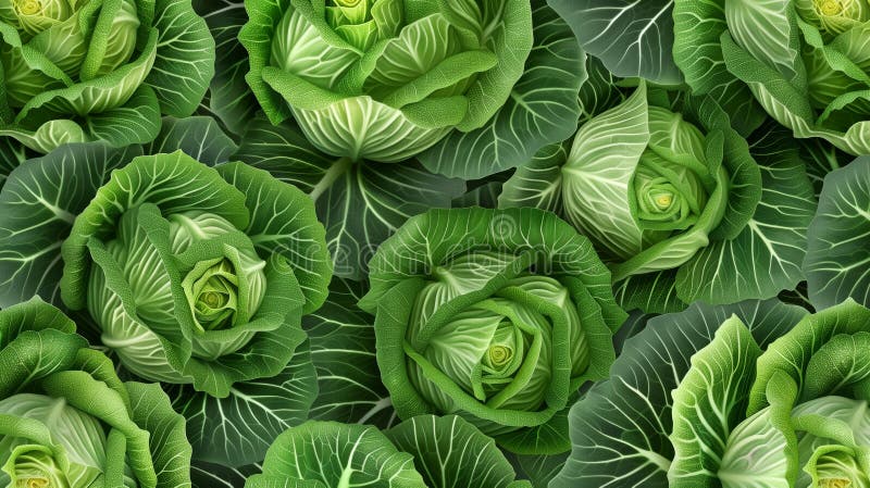 Cabbage-patterned Fabric Adds a Unique Touch To Any Design. Stock ...