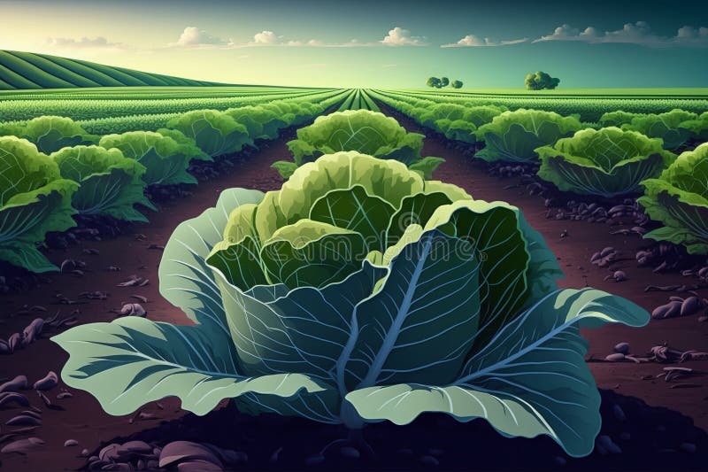 Cabbage Plantations Stock Illustrations – 78 Cabbage Plantations Stock ...