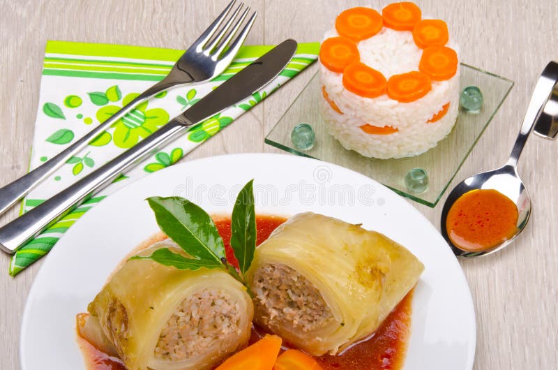 Cabbage rolls stock photo. Image of meal, delicious, party - 23591786