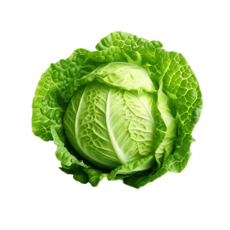 Cabbage Vegetable Ingredient Isolated on a Transparent Background ...
