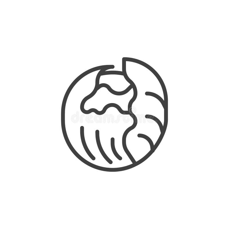 Cabbage Vegetable Line Icon Stock Vector - Illustration of pixel ...