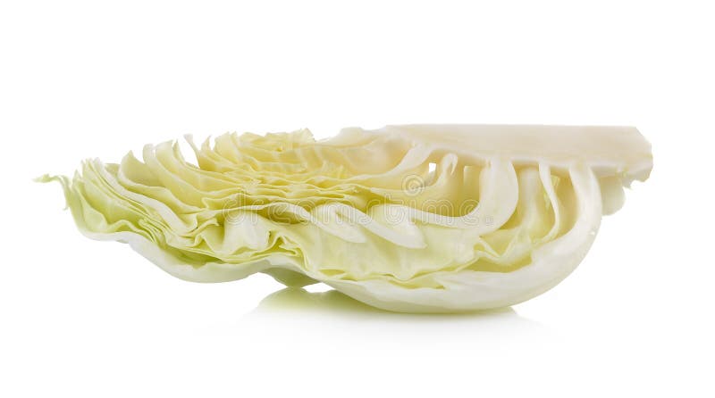 Cabbage on White Background Stock Image - Image of plant, vitamin: 59198045