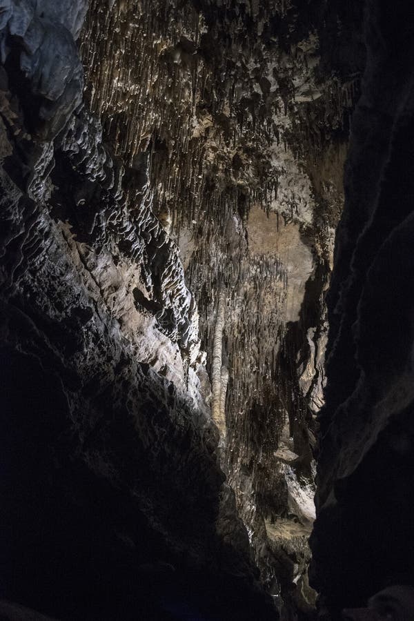 Cabe Background with Stalagmites Stock Photo - Image of stalagmites ...