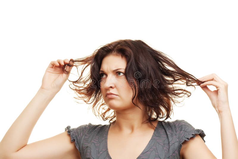 Cabelo ruim imagem de stock. Imagem de expressivo, tristeza - 21356667