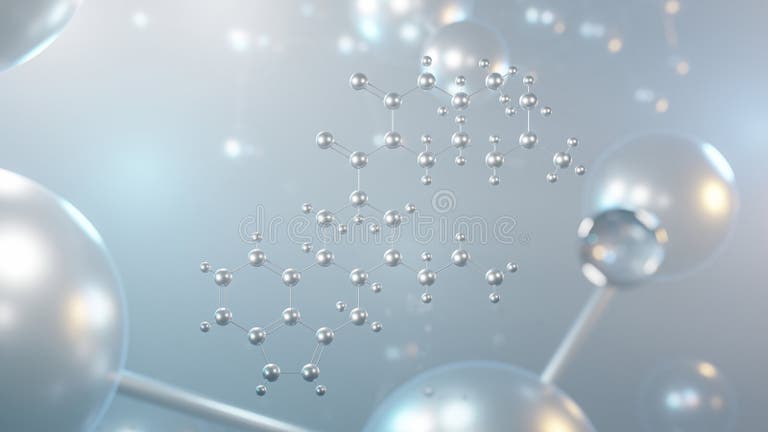 Cabergoline Molecular Structure, 3d Model Molecule, Dopamine Receptor ...