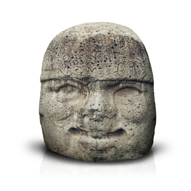 Cabeza Colosal De Olmec En La Ciudad Del La Venta, Tabasco Foto de ...