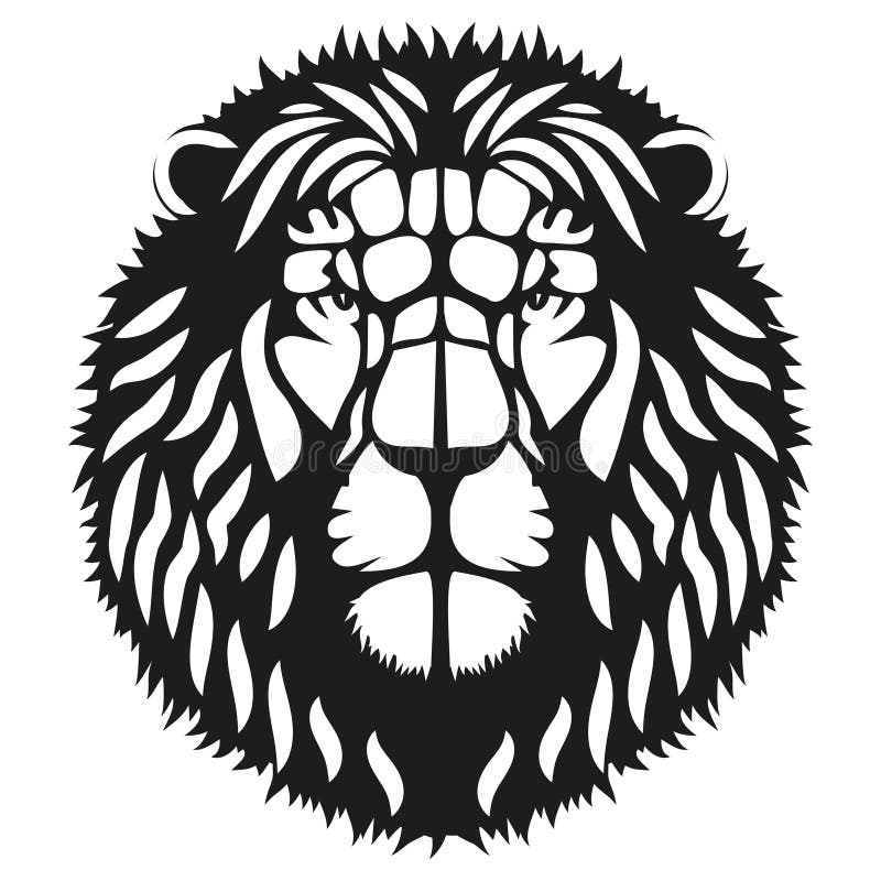 Símbolo principal del león ilustración del vector. Ilustración de ...