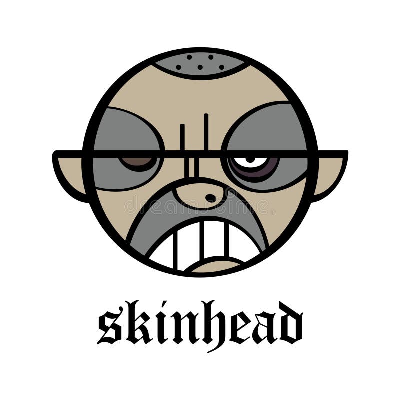 Carácter De La Cabeza Rapada Ilustración del Vector - Ilustración de ...