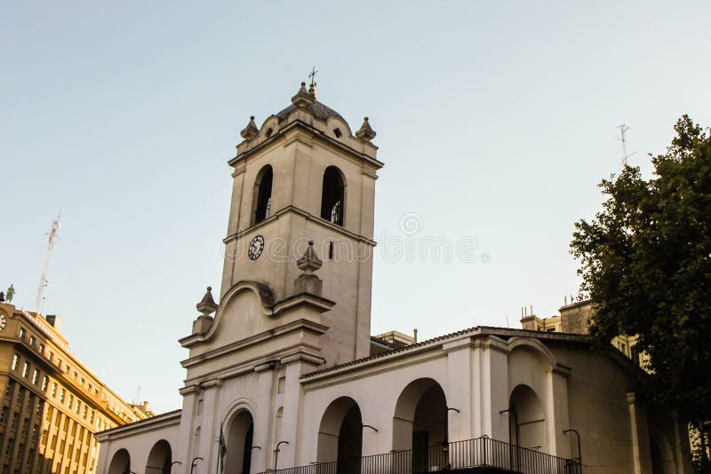 Cabildo Building in Buenos Aires Stock Photo - Image of historic, white ...