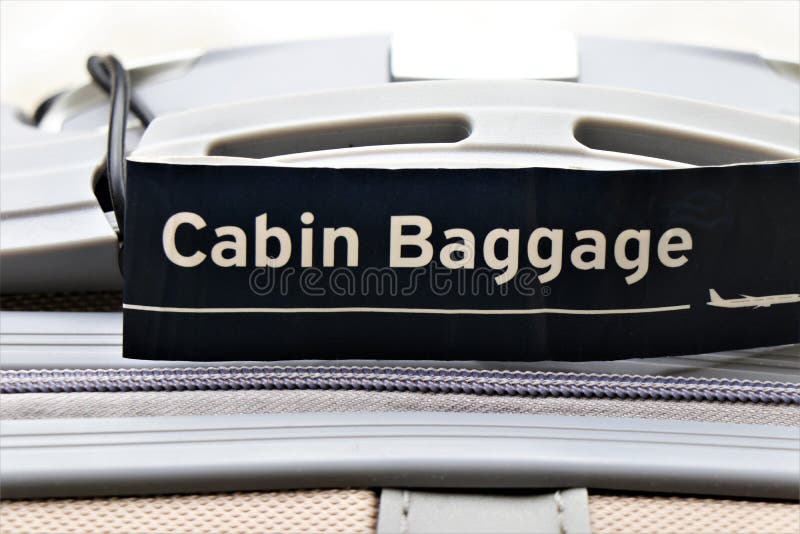Cabin Baggage Label. Concept of Travel. Stock Image - Image of flight ...