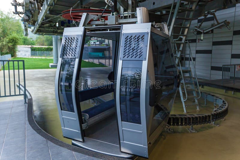 Cabin of cable car stock image. Image of recreation - 102722079