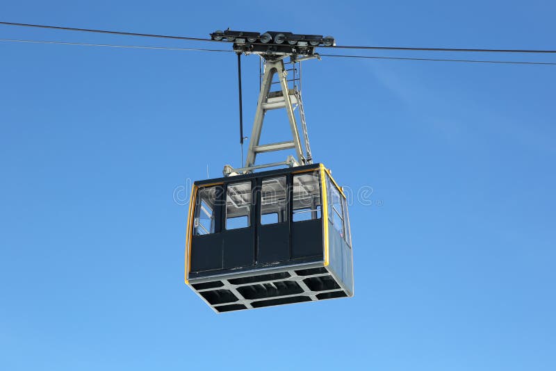 Cabin of a cable car stock image. Image of cables, cable - 38584495