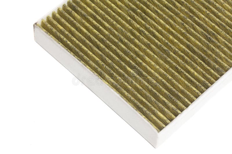 Cabin Car Carbon Used Filter Isolated on White Background Stock Photo ...