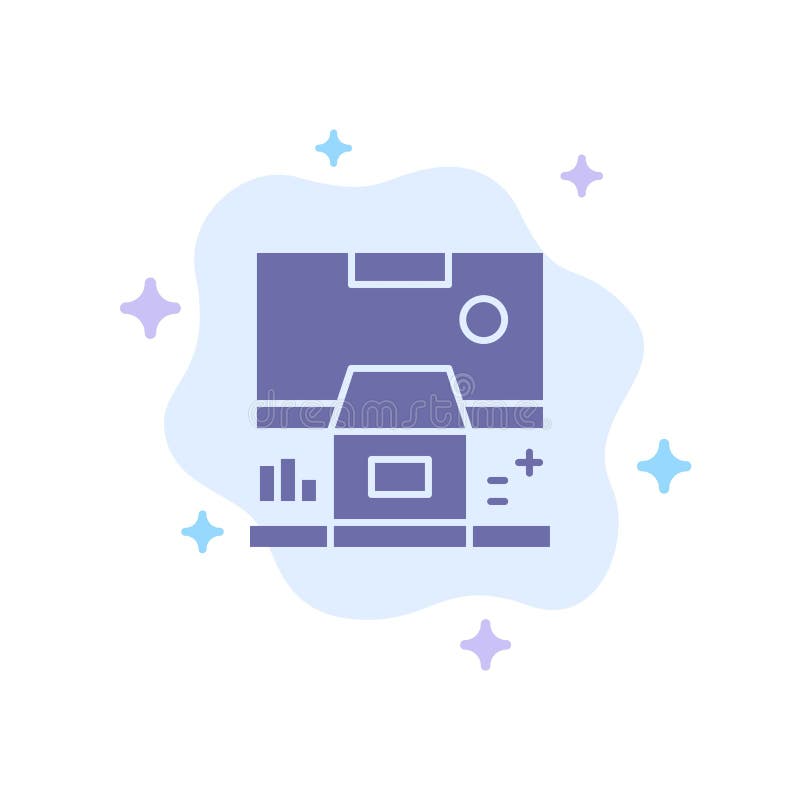 Cabin, Center, Control, Panel, Room Blue Icon on Abstract Cloud ...