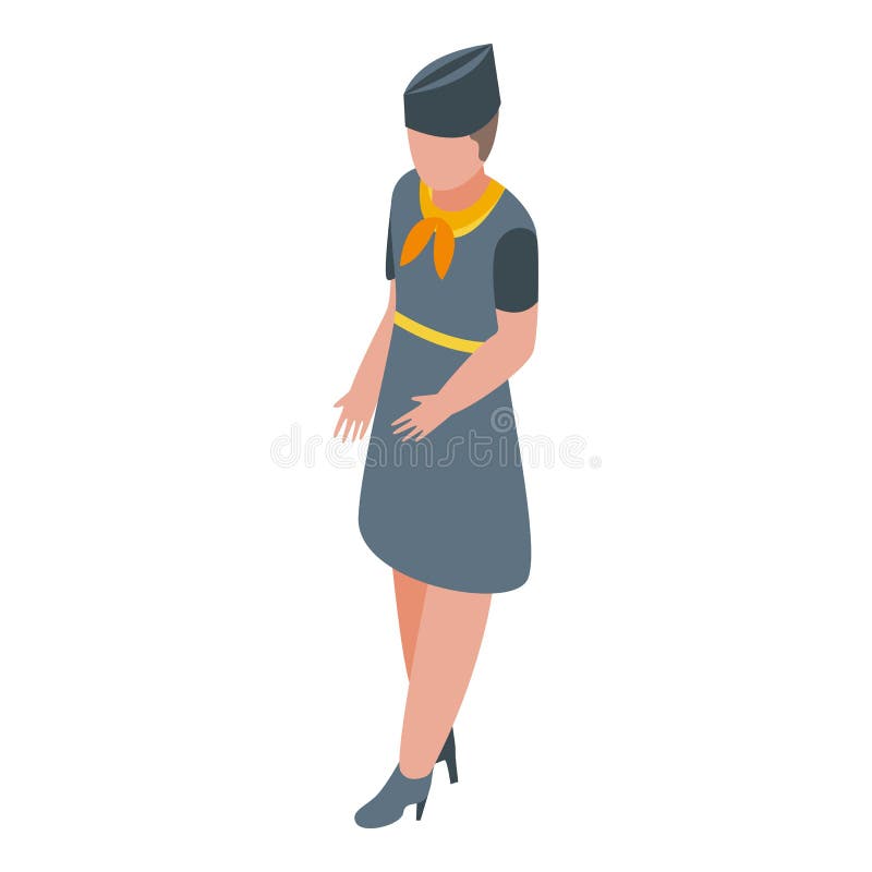 Airline Crew Icon, Outline Style Stock Vector - Illustration of ...