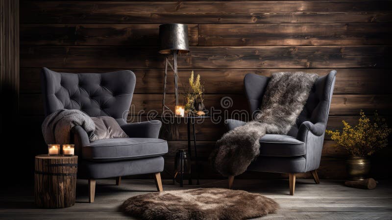 Cabin dark grey wood stock illustration. Illustration of cabin - 375021078
