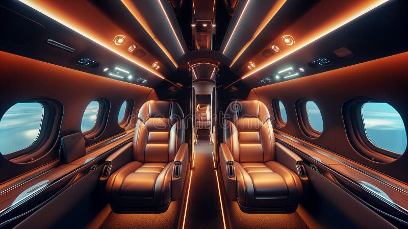 The Cabin Features Plush Seating and Modern Lighting for a Luxurious ...