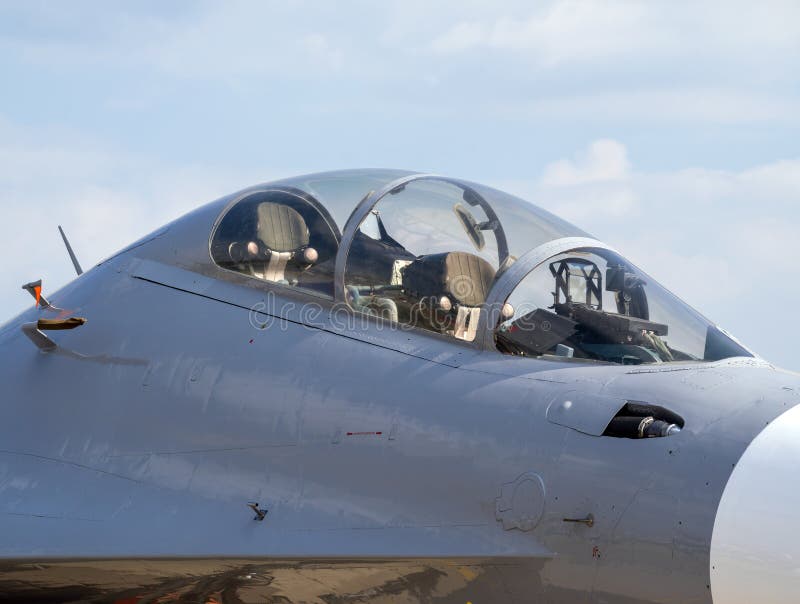 The Cabin of a Jet Fighter Pilot of Sukhoi SU27M - for NATO ...