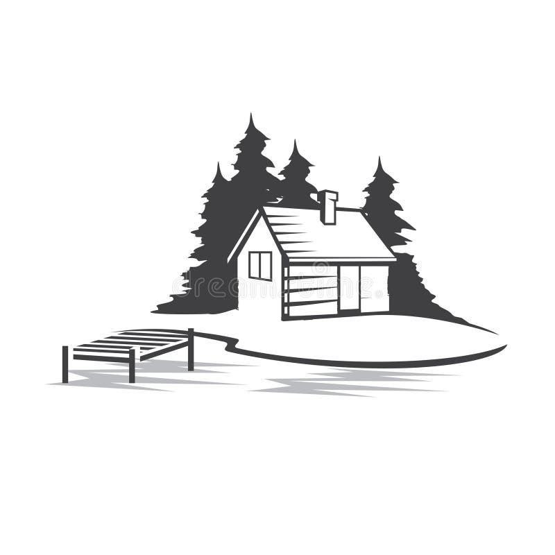 Cabin Logo , Lodge Logo Vector Stock Illustration - Illustration of ...