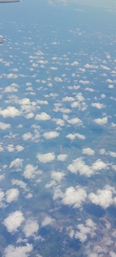 White Could and Blue Sky Over Land Stock Photo - Image of atmosphere ...