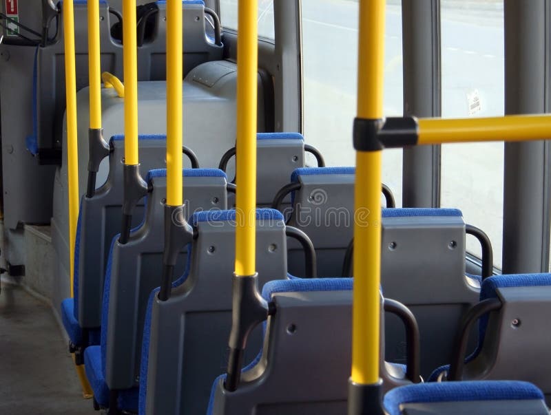 Cabin of a shuttle bus stock photo. Image of inside, cabin - 7049156