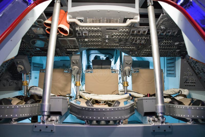 Cabin of Spaceship Apollo - Command Module Editorial Photography ... Cabin of Spaceship Apollo - Command Module Editorial Photography ...