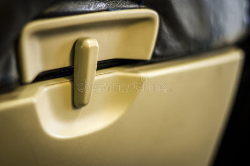 Cabin Table Key on Commercial Aircraft Stock Image - Image of flight ...
