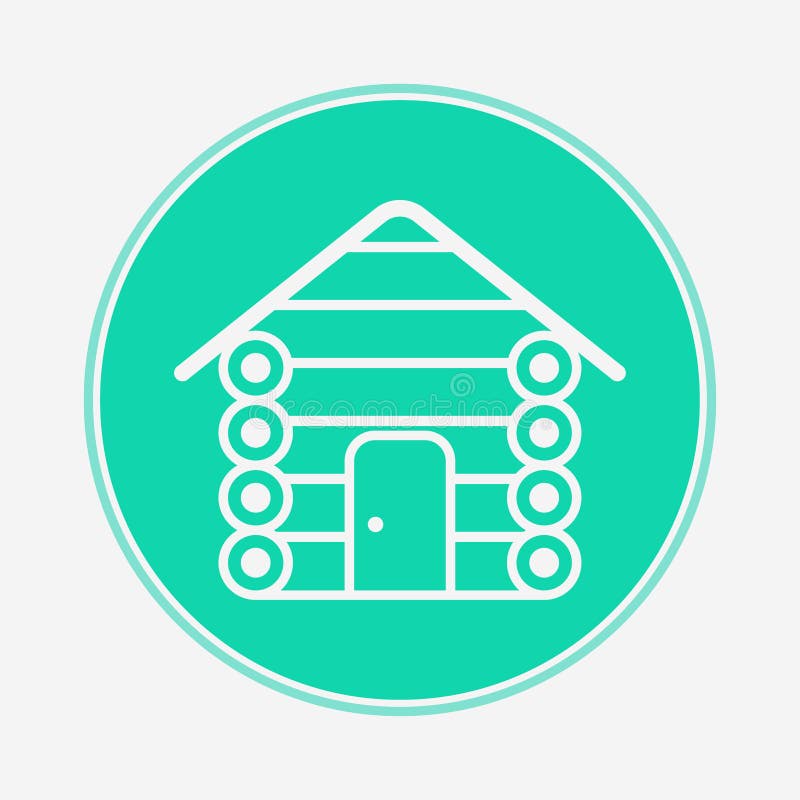 Cabin Vector Icon Sign Symbol Stock Vector - Illustration of adventure ...