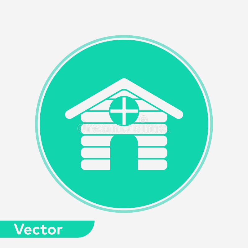 Cabin Vector Icon Sign Symbol Stock Illustration - Illustration of ...