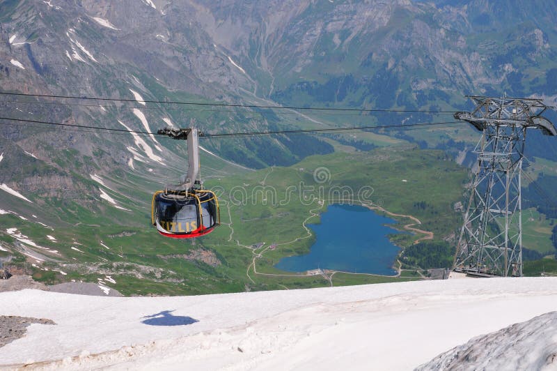 Cabina Di Funivia 360 a E Dal Supporto Titlis in Svizzera Fotografia ...