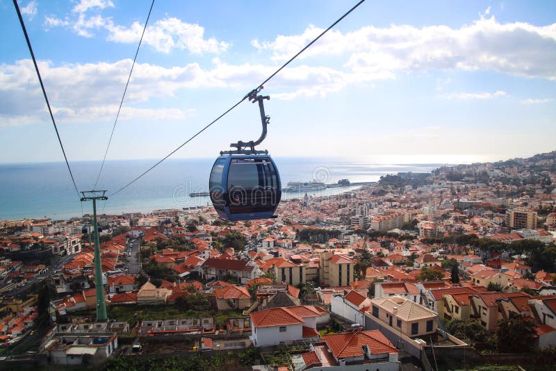 Cabina Di Funivia Da Monte Ai Giardini Botanici in Madiera Fotografia ...