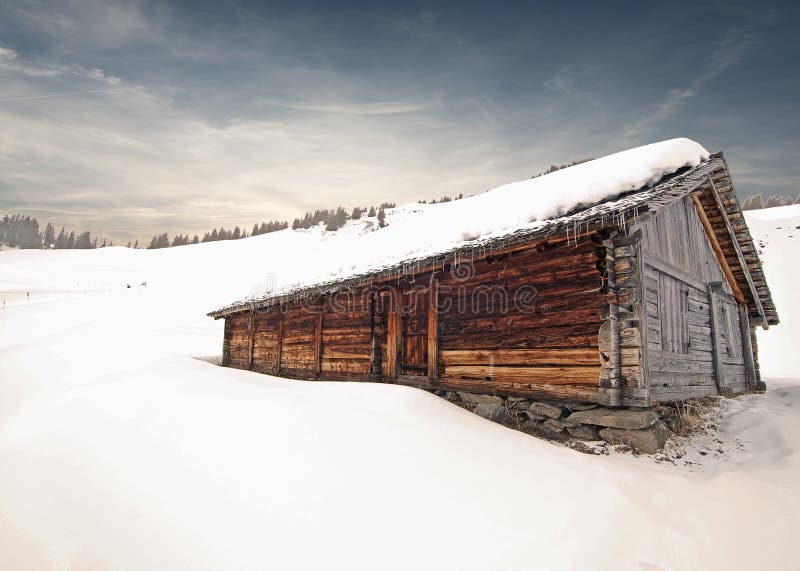 Jagershut 2 stock afbeelding. Image of eenzaam, timmerhout - 15186859