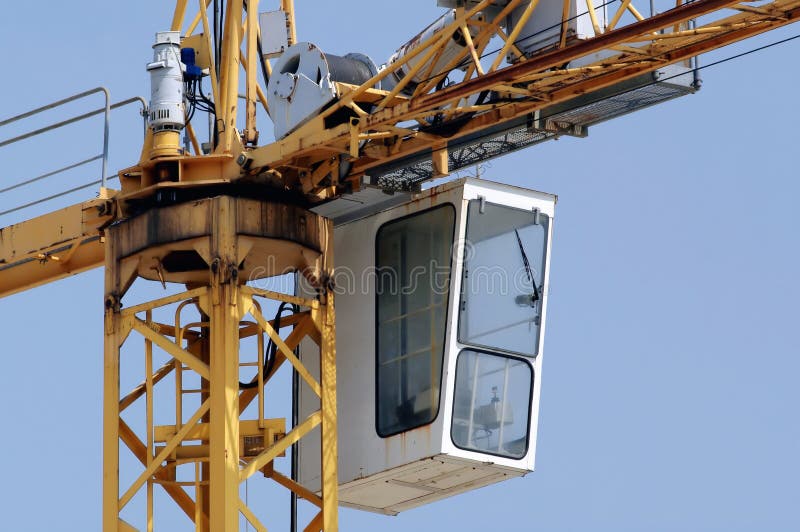 Cabine de grue image stock. Image du housebuilding, réunissez - 13237185