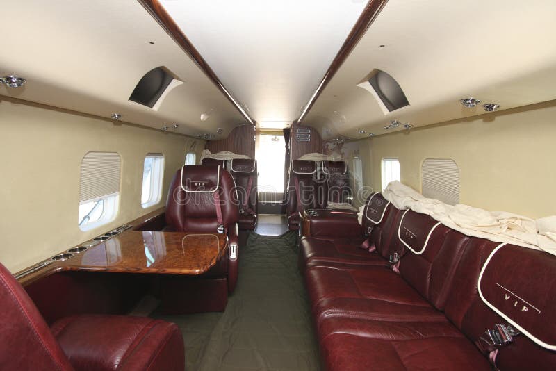 Cabine Do Helicóptero Do VIP Imagem de Stock - Imagem de ninguém ...
