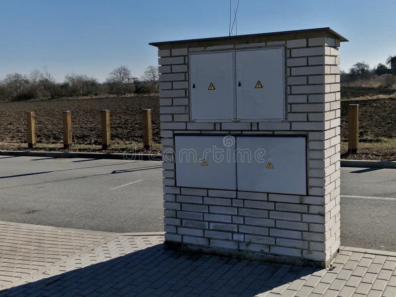 Cabinet of the Circuit Breakers and the Main Switch of the Stock Photo ...