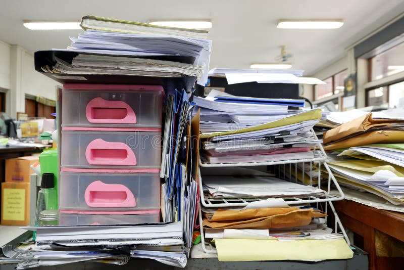 Overflowing Paperwork Inbox Stock Image - Image of exam, late: 629739