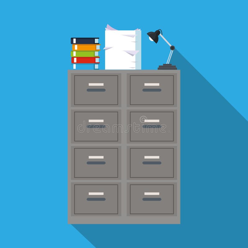 Archive Folders stock illustration. Illustration of examine - 17212524