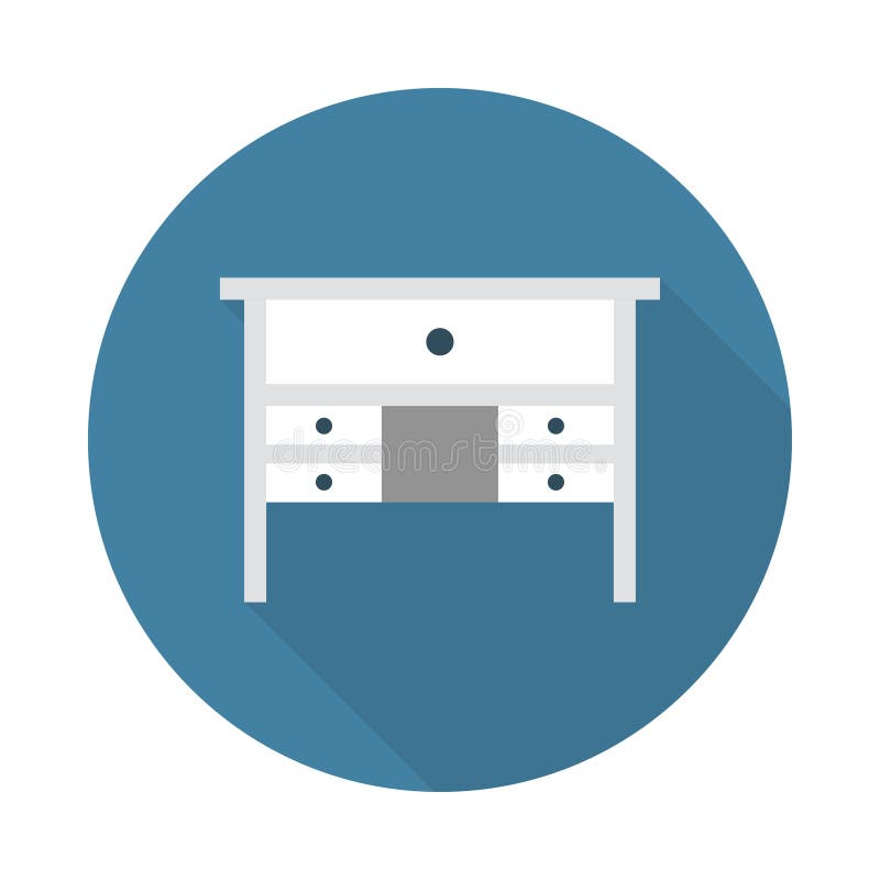 Cabinet flat vector icon stock vector. Illustration of comfortable ...