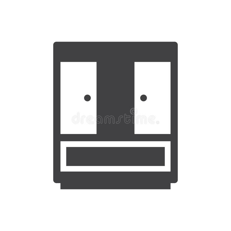 Cabinet Icon stock illustration. Illustration of interior - 393513869