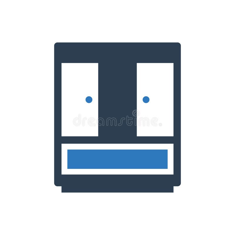 Cabinet Icon stock illustration. Illustration of drawer - 374788655
