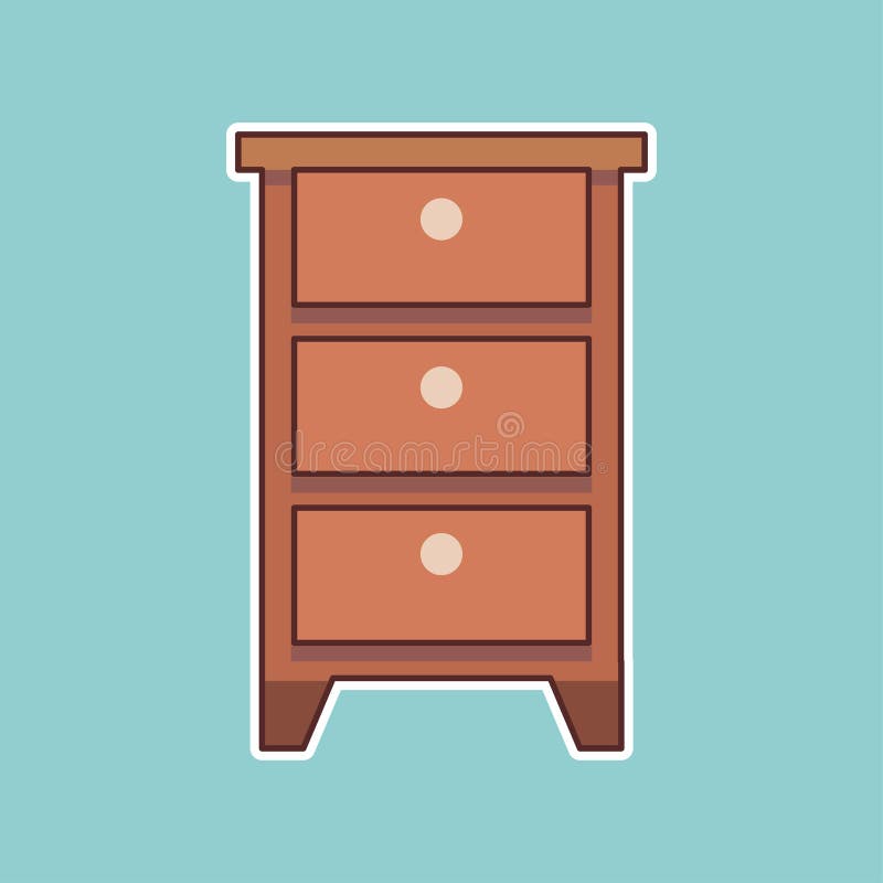 Cabinet Icon Vector on Trendy Design Stock Vector - Illustration of ...