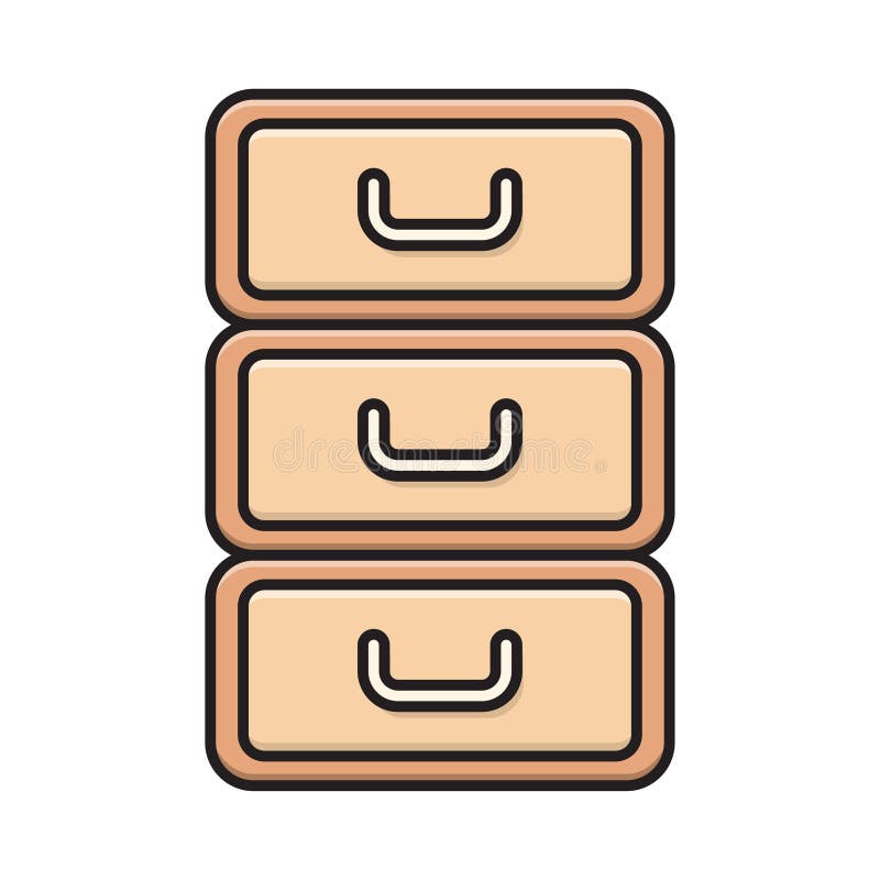 Cabinets Data Storage Icon Vector Stock Vector - Illustration of design ...