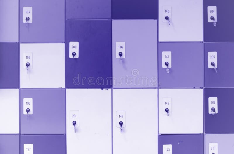 Cabinet Lockers, Different Sizes Stock Photo - Image of safe, secure ...