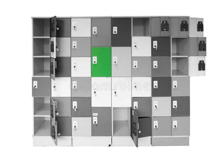Cabinet Lockers, Different Sizes Stock Image - Image of locker, lock ...