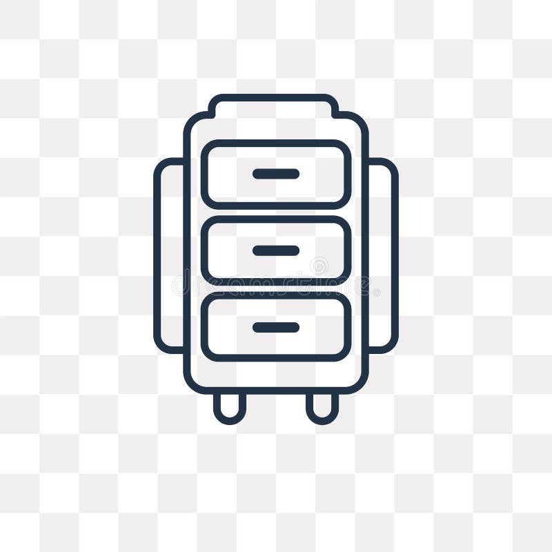 Cabinet Icon Vector Sign and Symbol Isolated on White Background ...