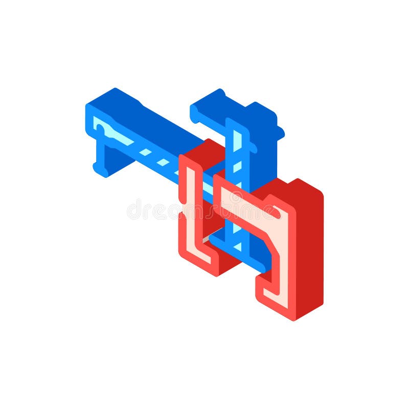 Cabinetry Clamp Isometric Icon Vector Illustration Stock Illustration ... Cabinetry Clamp Isometric Icon Vector Illustration Stock Illustration ...