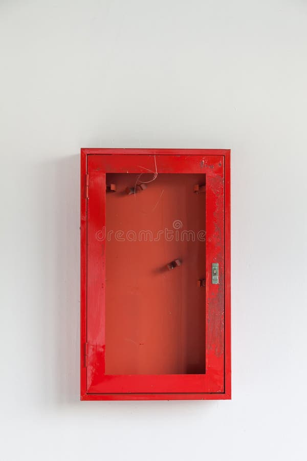Cabinets for Fire Extinguishers Stock Photo - Image of cabinet, white ...