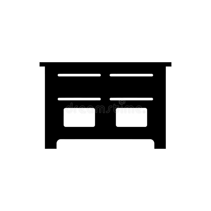 Cabinets icon stock vector. Illustration of storage - 298398437