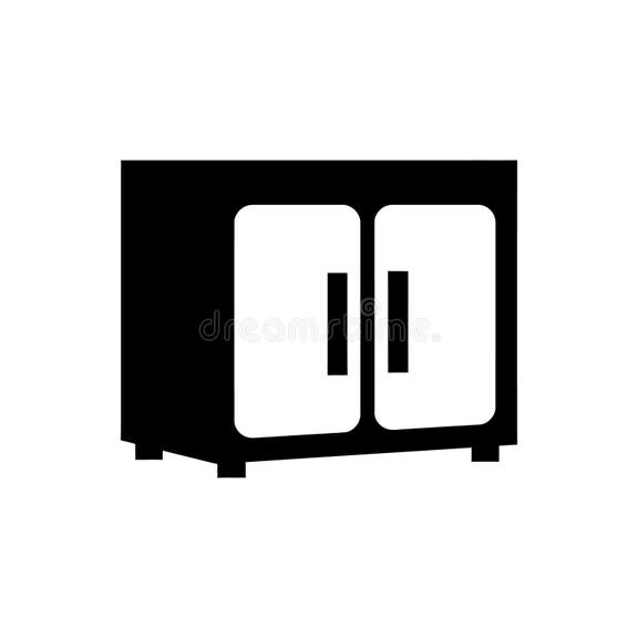 Cabinets icon stock vector. Illustration of vector, home - 298398440